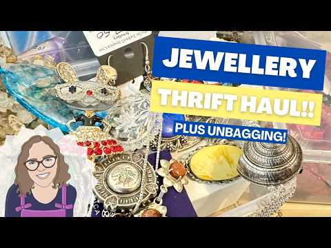 Car Boot Sale & Charity Shop Thrifted Jewellery Haul & A HUGE Tangle Of Sterling Silver Necklaces!!