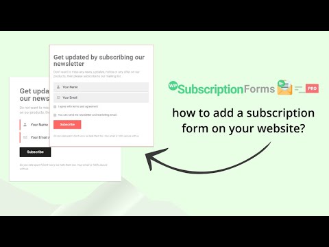 How to add a subscription form on your website?