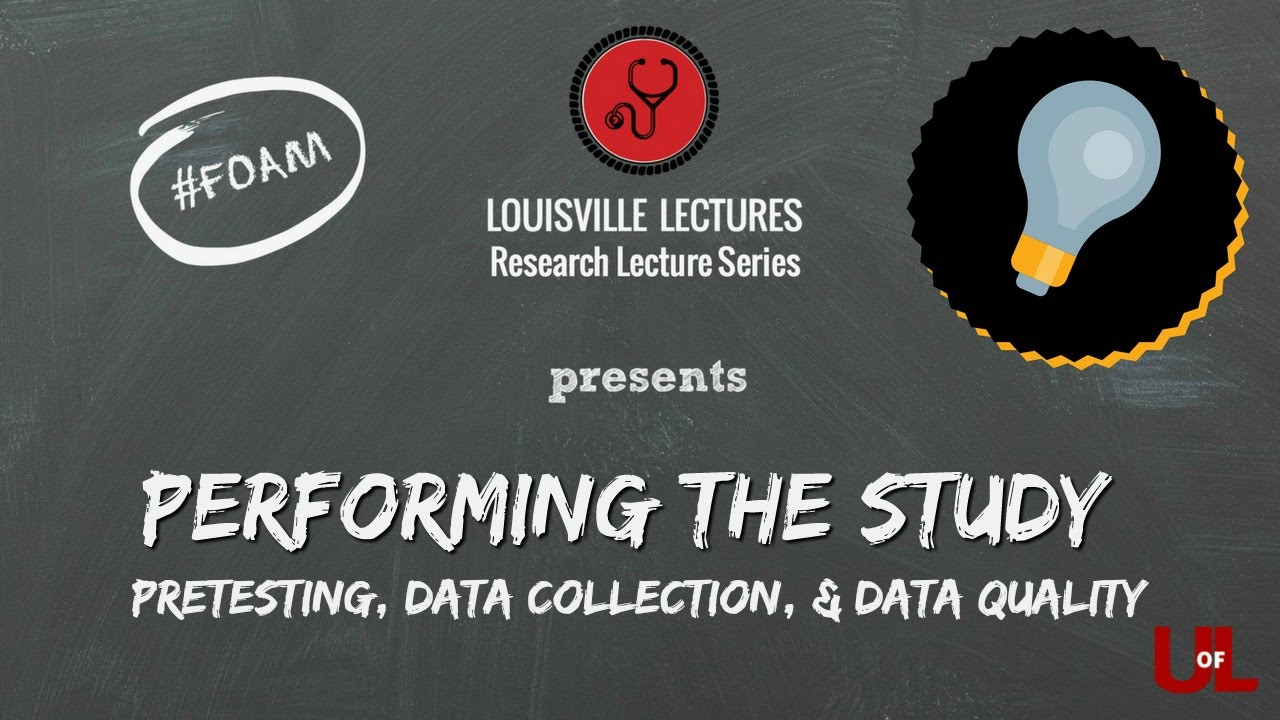 Performing the Study: Pretesting, Data Collection, & Data Quality by Dr. Peyrani