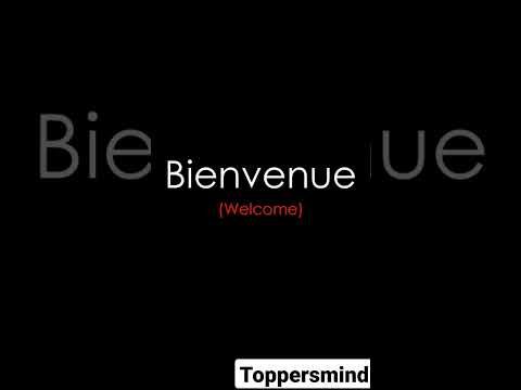 learn how to say welcome in French language. #ytshorts #viralshorts #learnfrench