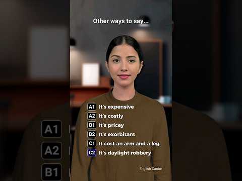 Other ways to say "it's expensive".