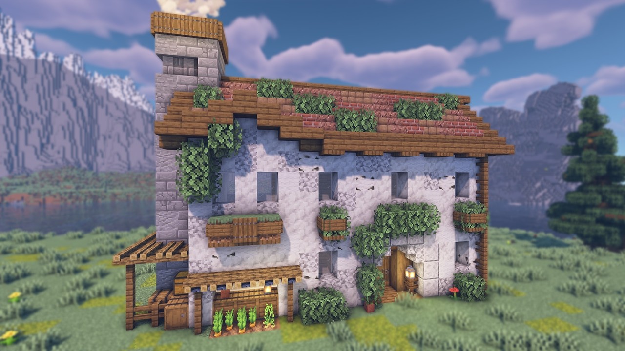 ⛏Minecraft Building Tutorial | How to Build a Cozy Survival House ...