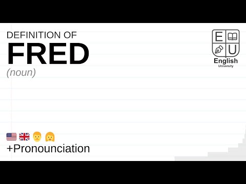 FRED meaning, definition & pronunciation | What is FRED? | How to say FRED