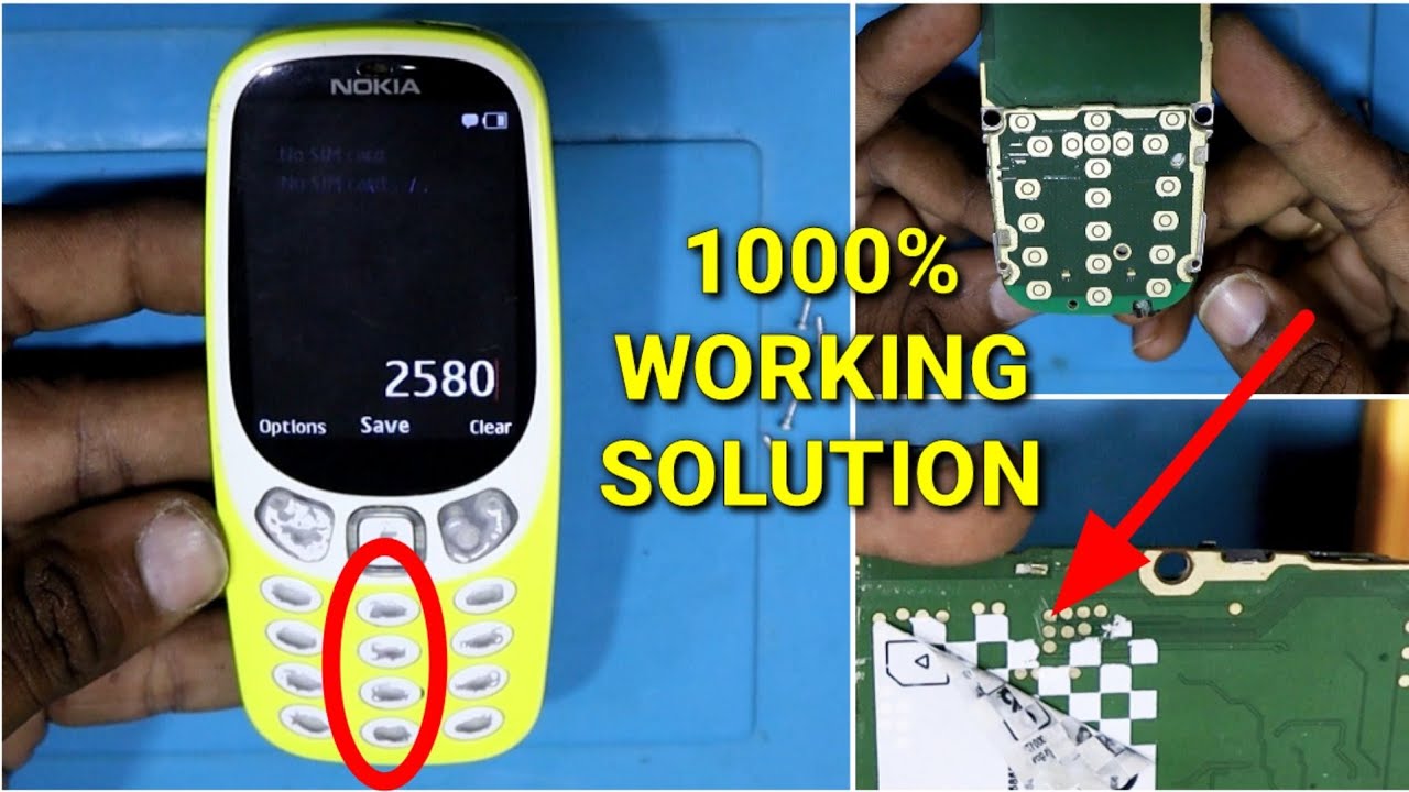 nokia 3310 keypad 2580 not working / Nokia ta 1030 keypad 2580 not working