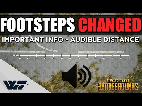 TEST: Footstep sounds HAVE CHANGED - Important info on audible range! - PUBG