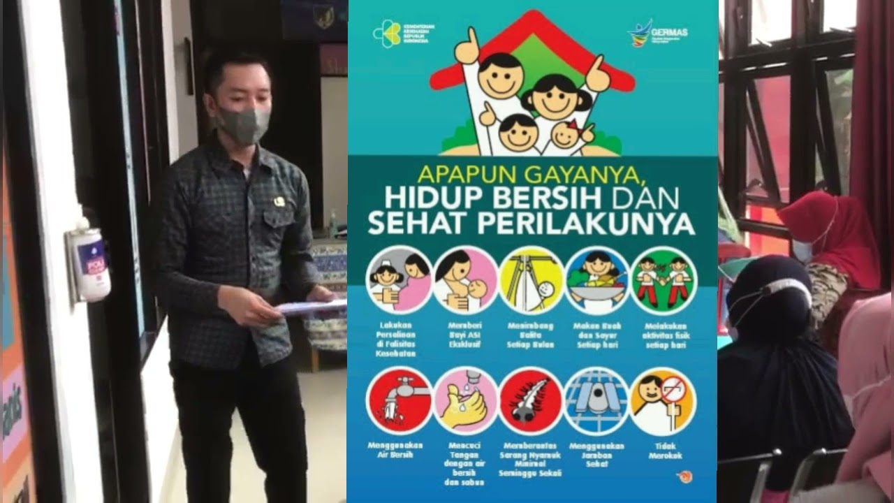 penyuluhan PHBS dan pembagian leaflet CTPS Aktualisasi CPNS angkatan 76 kab. Donggala