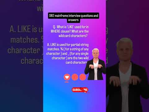 What is 'LIKE' used for in WHERE clause? What are the wildcard characters?