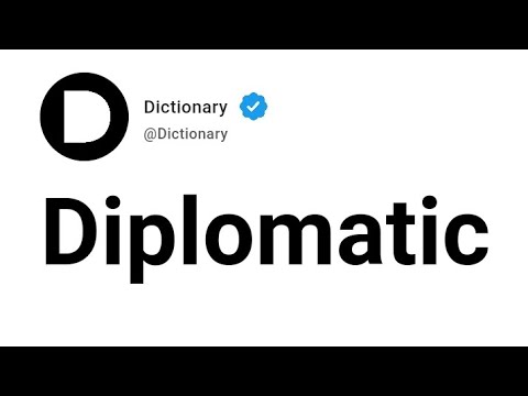 Diplomatic Meaning In English