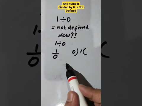 Any number divided by 0 is Not Defined|| How??? Watch This#Maths Shorts