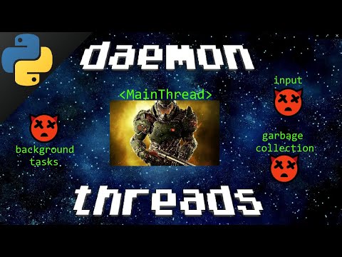 Python daemon threads 😈