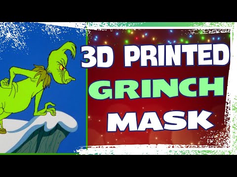 🎄 Grinch Mask・ STL File for ・Cults