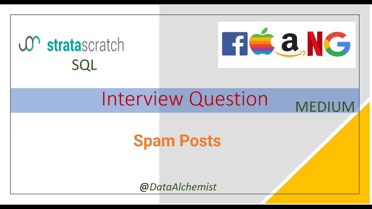 Spam Posts | Medium | StrataScratch | SQL | Solution | Interview Problem