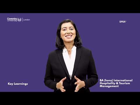 BA (hons) – International Hospitality & Tourism Management from Coventry University, London, UK