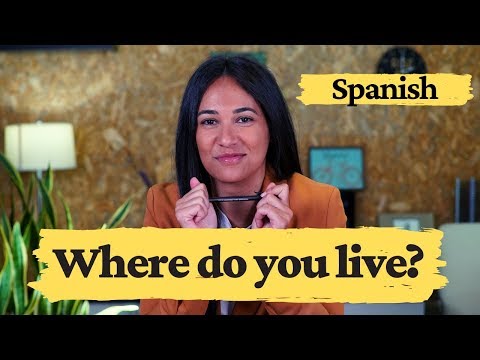 How to Talk About 'Where You Live' in Spanish - Free Lesson