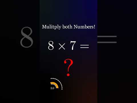 Multiplication 8 times 7