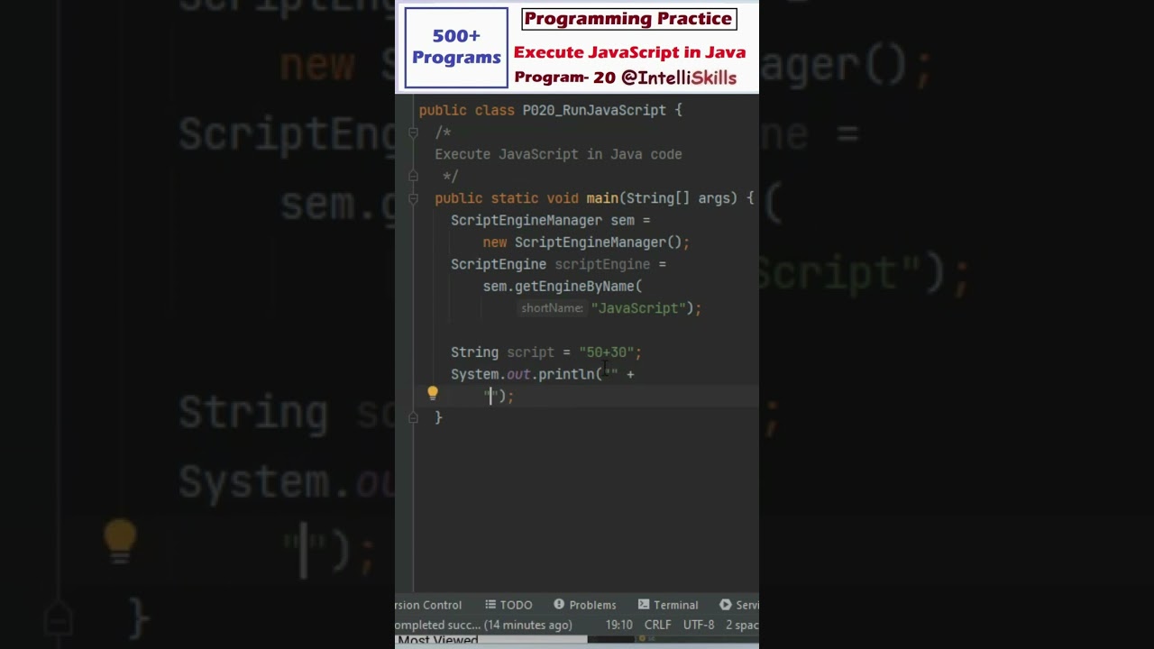 Execute JavaScript in Java Code #Shorts #java #coding #programming #technology