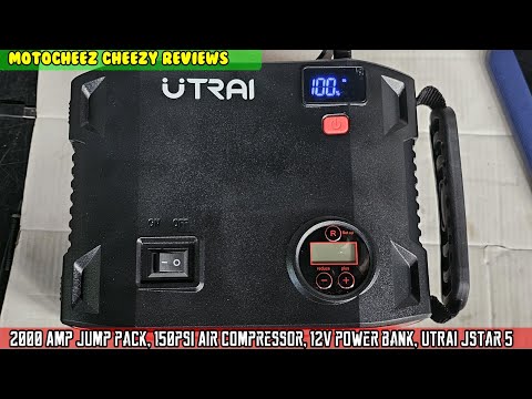 2000 Amp Jump pack, 150psi Air Compressor, 12V power bank, UTRAI Jstar 5 Jump Box jumper cables