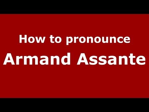 How to pronounce Armand Assante (Italian/Italy) - PronounceNames.com