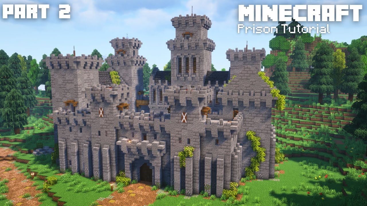 Minecraft: How to build a Medieval Prison | Tutorial | Part 2 - Minecraft Builders