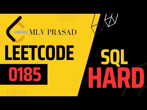 MLV Prasad - LeetCode SQL [ HARD] | 0185 | "Department Top Three Salaries" |