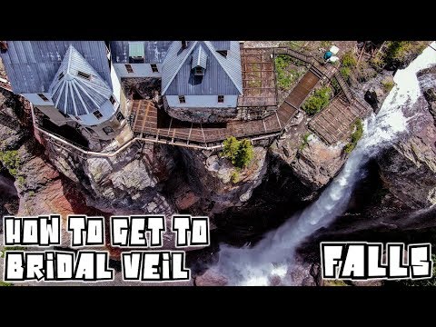 How to Get to Bridal Veil Falls in Telluride Colorado - Drone Video | GoPro 7