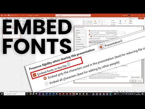 How to Embed Fonts in PowerPoint