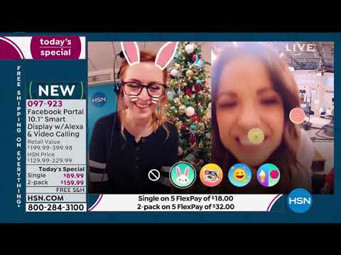 Facebook Portal 10.1" Smart Display with Alexa and Video...