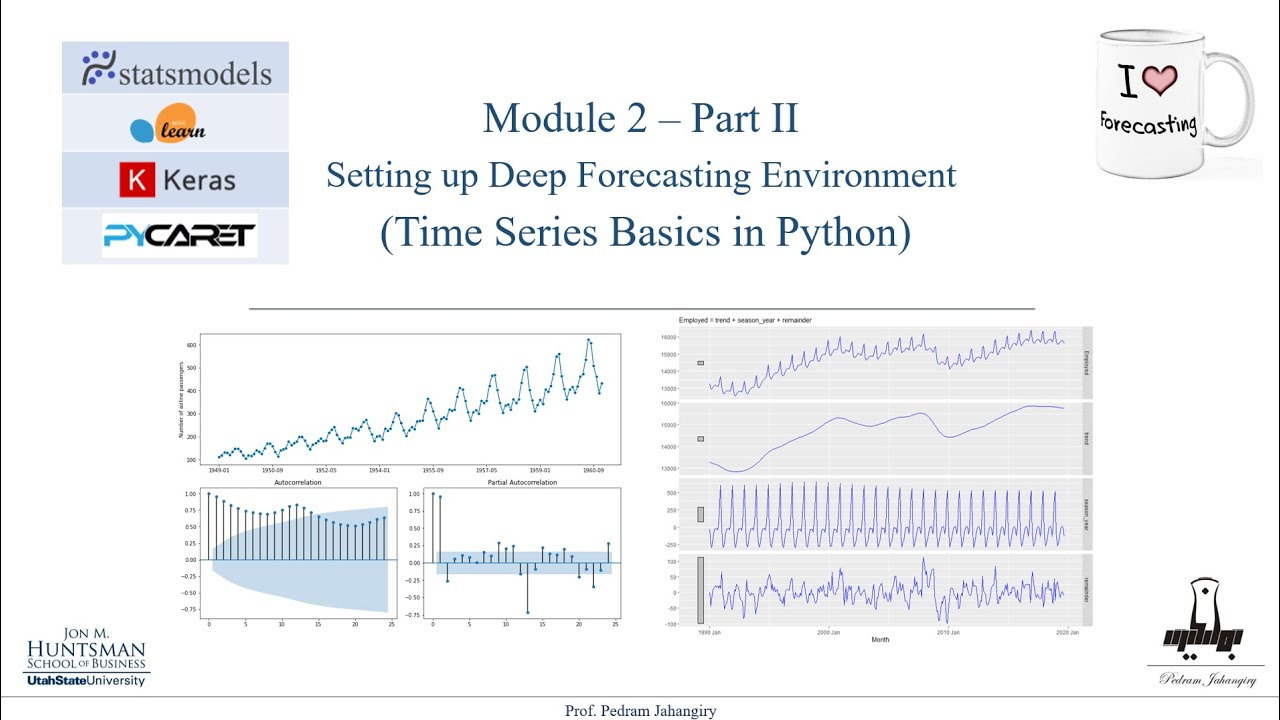 Module 2 -Part 2- Setting up Deep Forecasting environment, basic Python timeseries