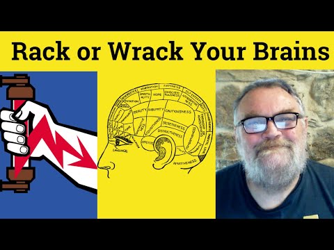 🔵Rack Your Brains or Wrack Your Brains Meaning - Rack Your Brain Defined - Wrack My Brain Definition