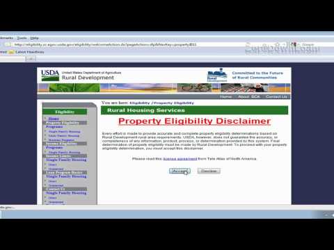 How To Use USDA Eligibility Map - Rural Housing Loan