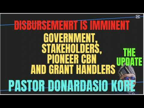 DISBURSEMENT IS LOADING PASTOR KORE #disbursement #funding #grantfunding