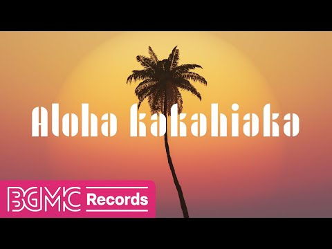 Enchanting Hawaiian Music: Mesmerizing Sunset and Palm Tree Silhouette