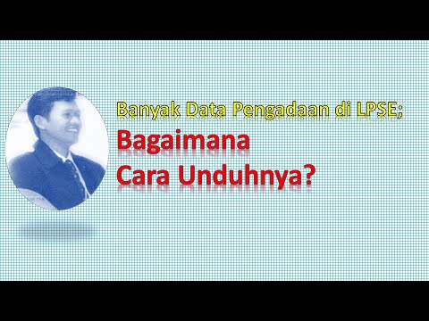 Tutorial: unduh data pengadaan di LPSE? #viralvideo #procurement #audit