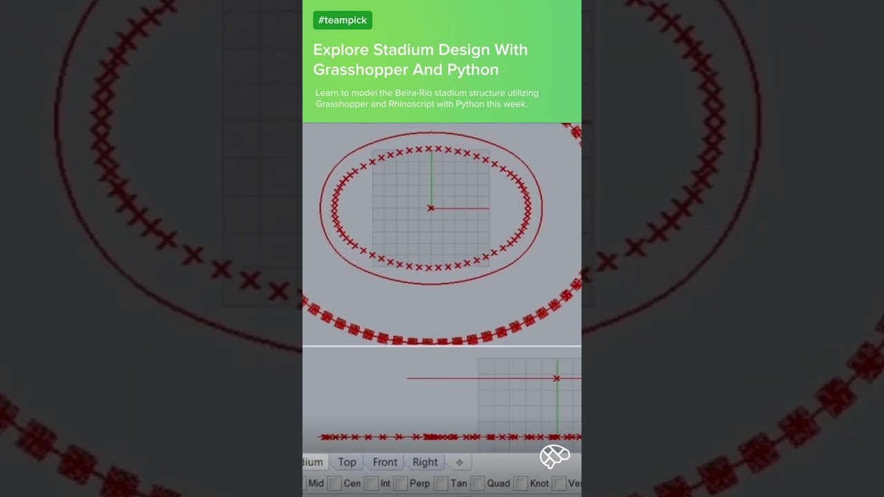How To Design A Stadium With Grasshopper, Rhinoscript & Python #parametricdesign