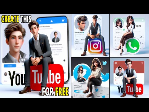 How to Create 3D AI Social Media Images | Ai Image Generator | bing image creator tutorial