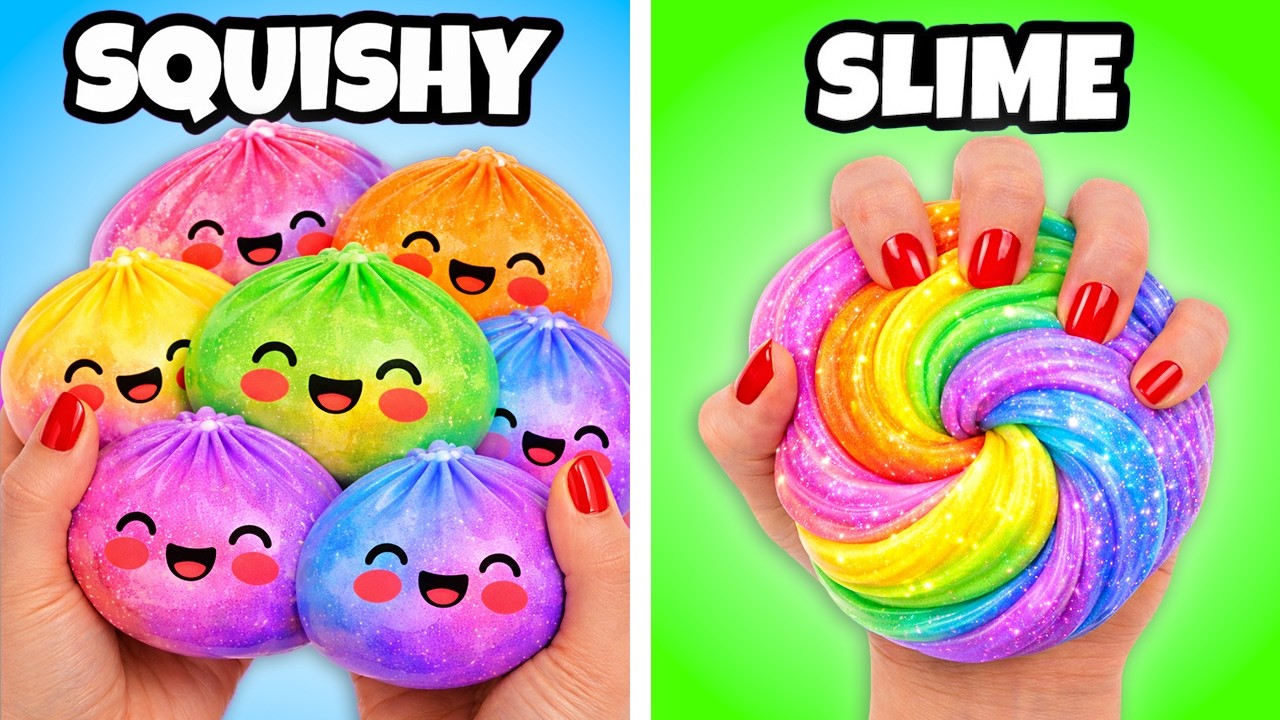 I Turned 100 Squishies Into Slime!