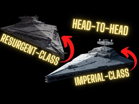 Imperial-class Star Destroyer vs Resurgent-class Star Destroyer! Head to head battle