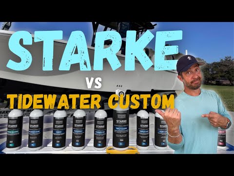 I Detailed This Tidewater Custom Using ONLY Starke Yacht Care Products!