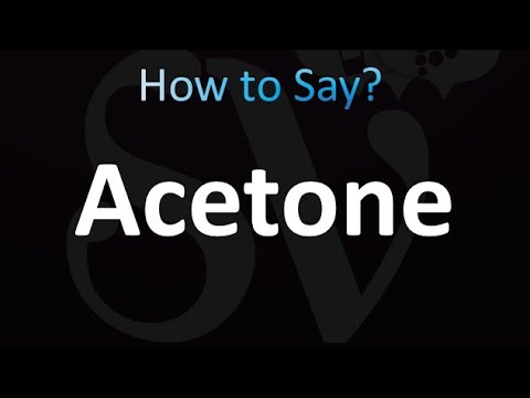 How to Pronounce Acetone (correctly!)