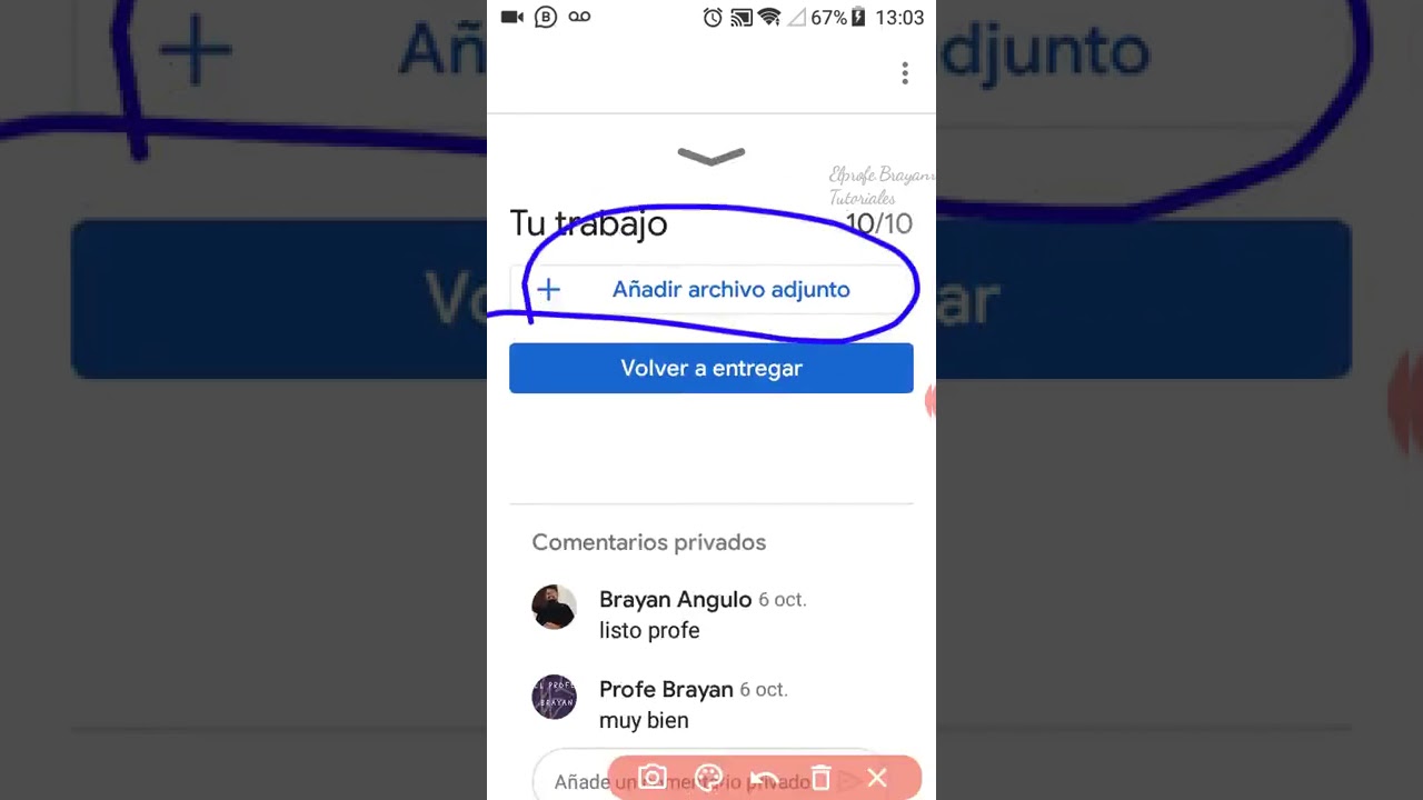 Tutorial, adjuntar archivo classroom App