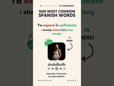 381-390 of 1000 MOST COMMON SPANISH WORDS | daily Spanish vocabulary | learn with Salutami