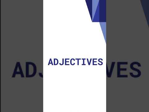 Adjectives lesson English #Short #ESL #EFL #learning
