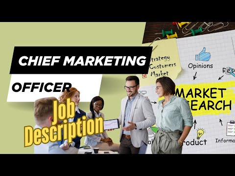 Job description of Chief Marketing Officer - Roles, Responsibilities & Skills