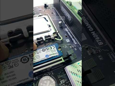 NvMe SSD installation on Gaming Motherboard #shorts