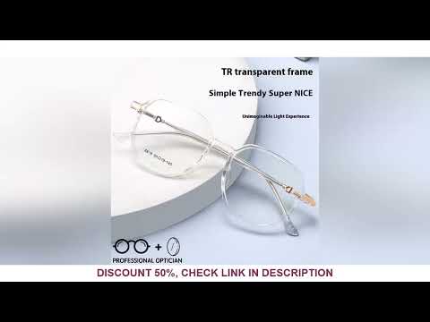 TR90 Transparent Geometric Glasses Women - Artistic Retro Frame with Anti-Scratch Coating,Lightweigh