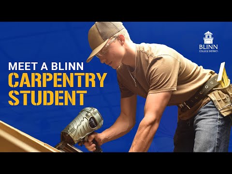 "This program is perfect for me" | Meet a Blinn Associate of Applied Science in Carpentry Student