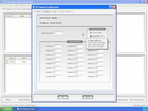GCE 15: Configuring IO Gateways - Analog Tab
