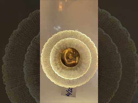 I Bought The World's Most Unique Glass Wall Lamp! subscribe