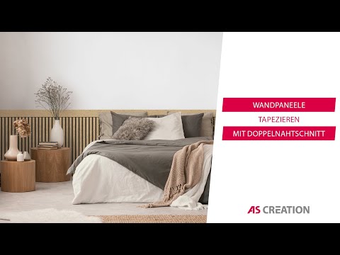 Wandpaneele tapezieren mit Doppelnahtschnitt | A.S. Création Tapeten AG