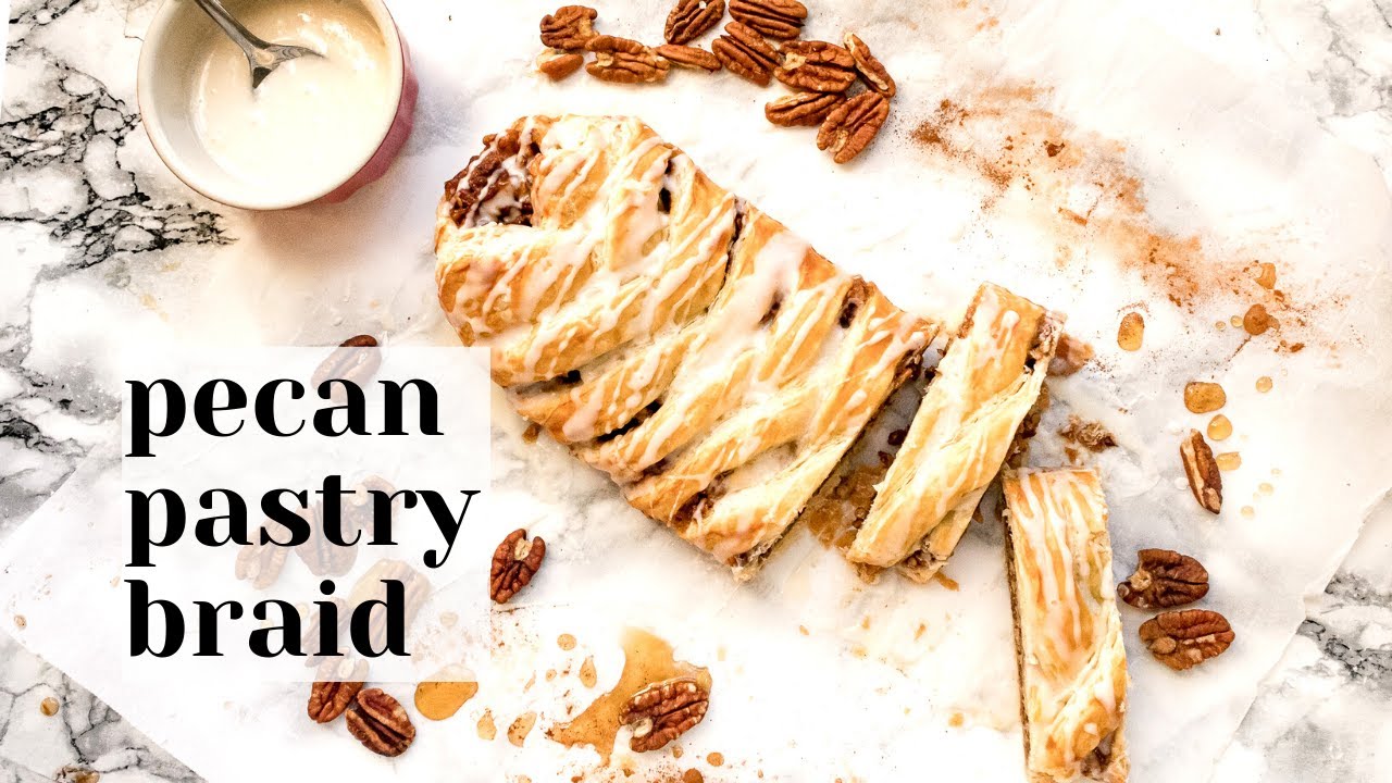 Maple Pecan Puff Pastry Braid - Easy Brunch or Dessert Recipe!